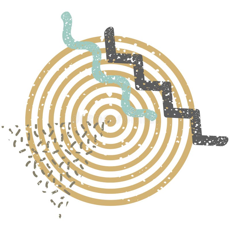 A Collage of Abstract Memphis Elements. Simple Geometric Shapes with ...