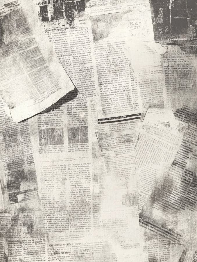 Overlapping Vintage Newspaper Clippings Showcasing Historical Articles ...