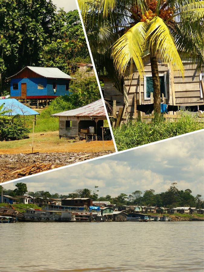 Collage of Amazonia,Peru My Photos Stock Image - Image of cliff, blue ...