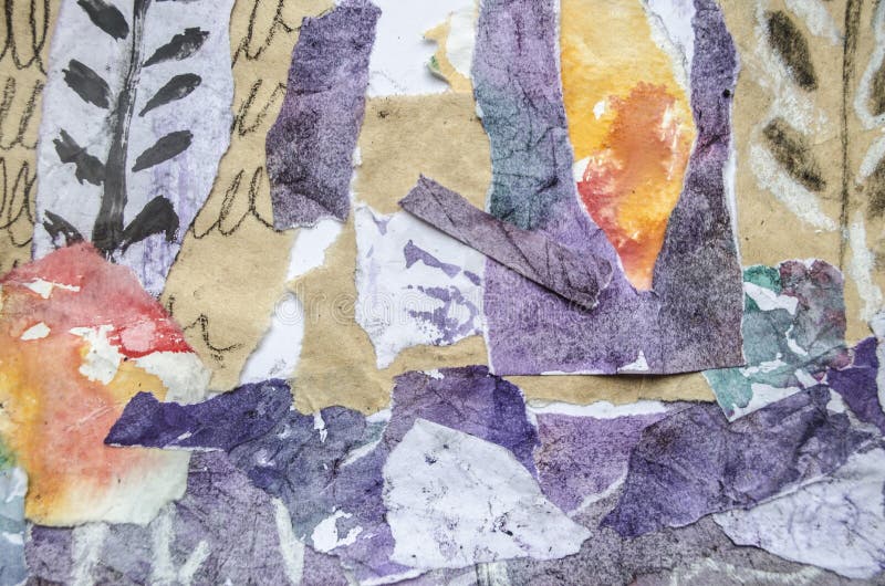 The Collage is an Application from a Picturesque Paper Stock Photo ...