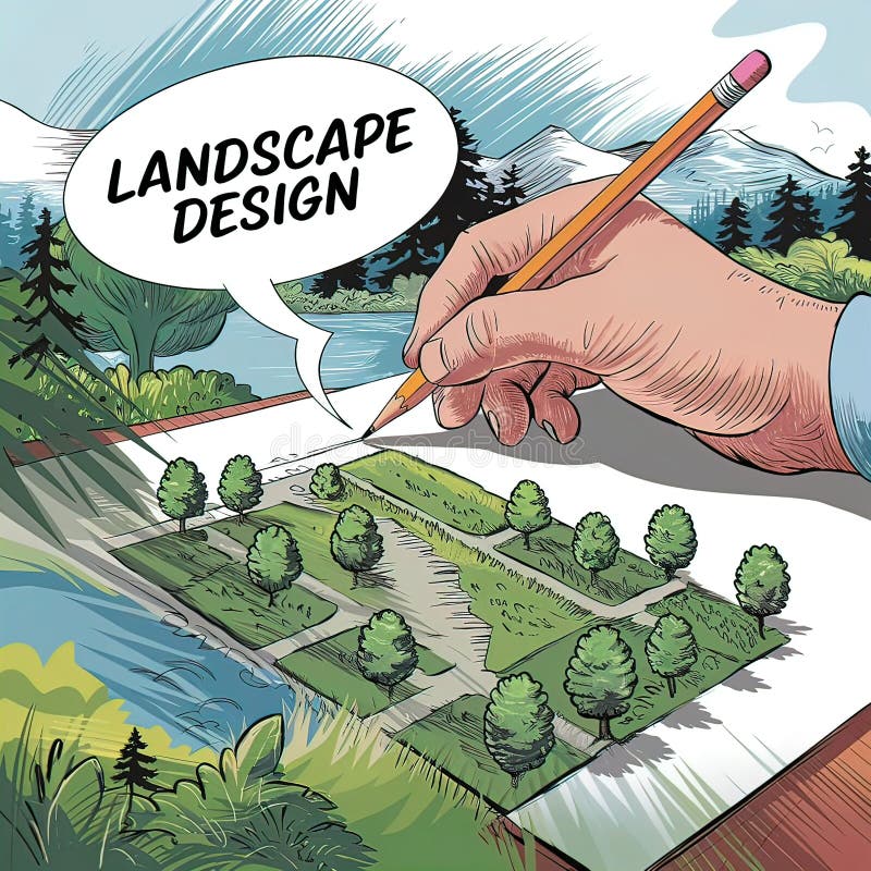 Collage of an Architectural Bureau, Minimalist House and Garden Plan ...