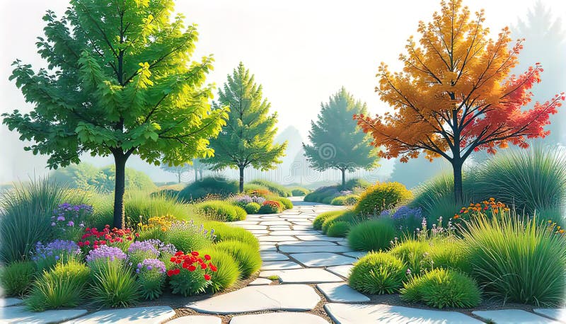 Collage of an Architectural Bureau, Minimalist House and Garden Plan ...