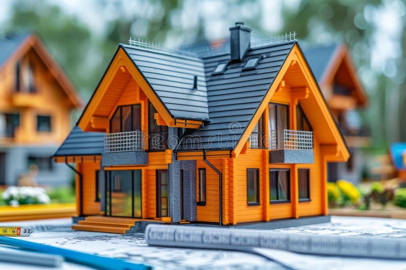 Collage of Architectural Drawings and Blueprints Featuring a Modern ...