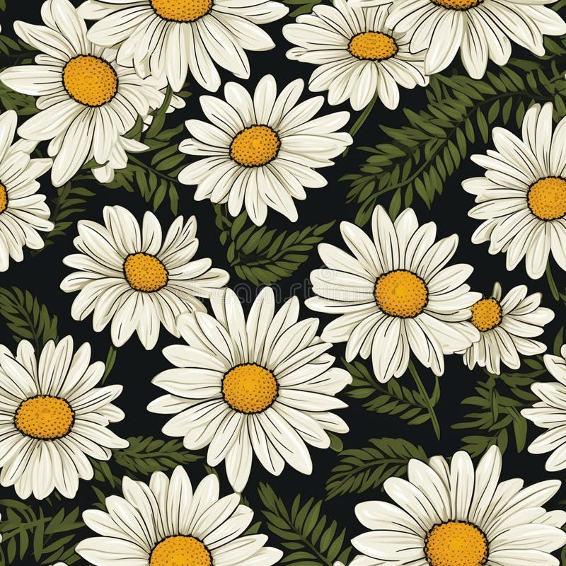 Collage Art Daisy Image for Eye-catching Attention Stock Illustration ...