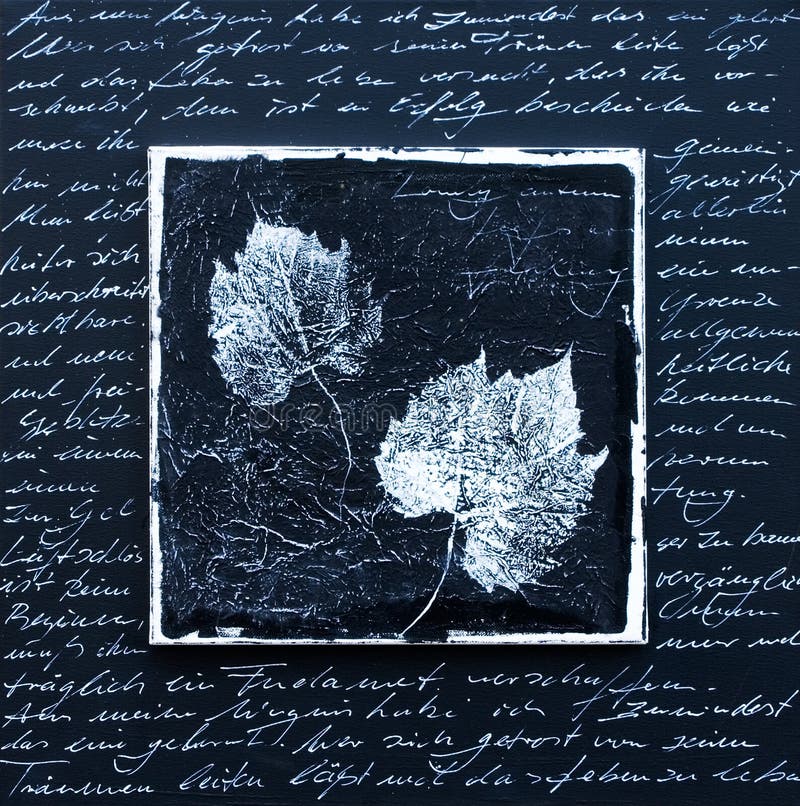 Collage Artwork with Aphorism Stock Illustration - Illustration of ...