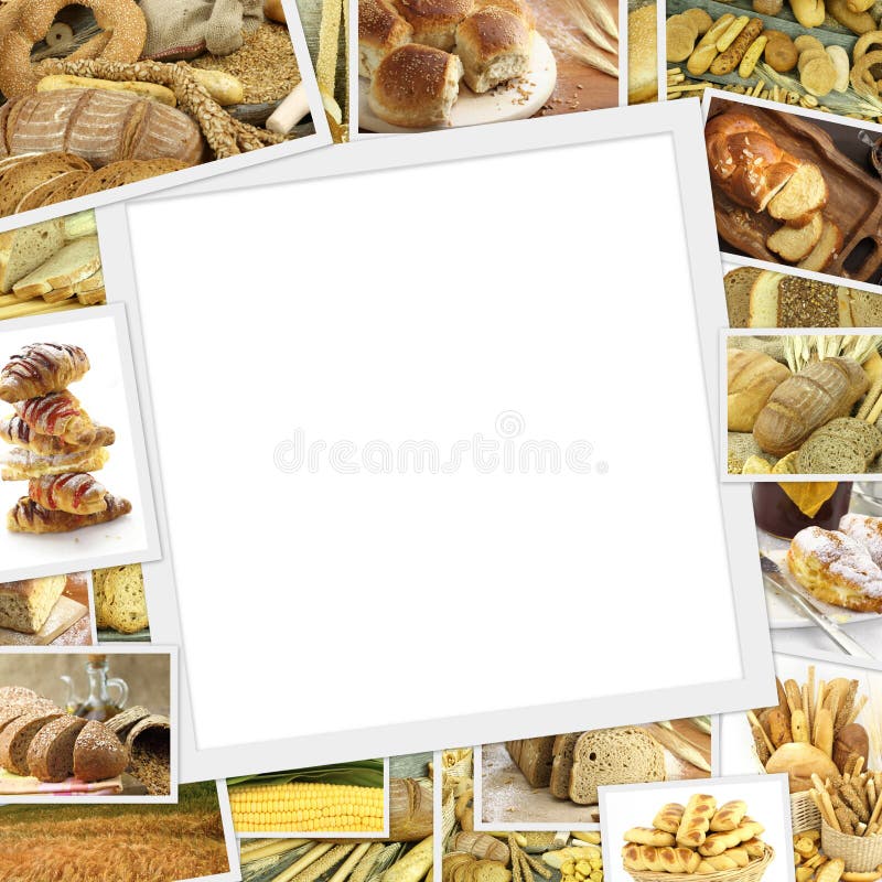 Collage with baked goods stock photo. Image of fresh - 43391904
