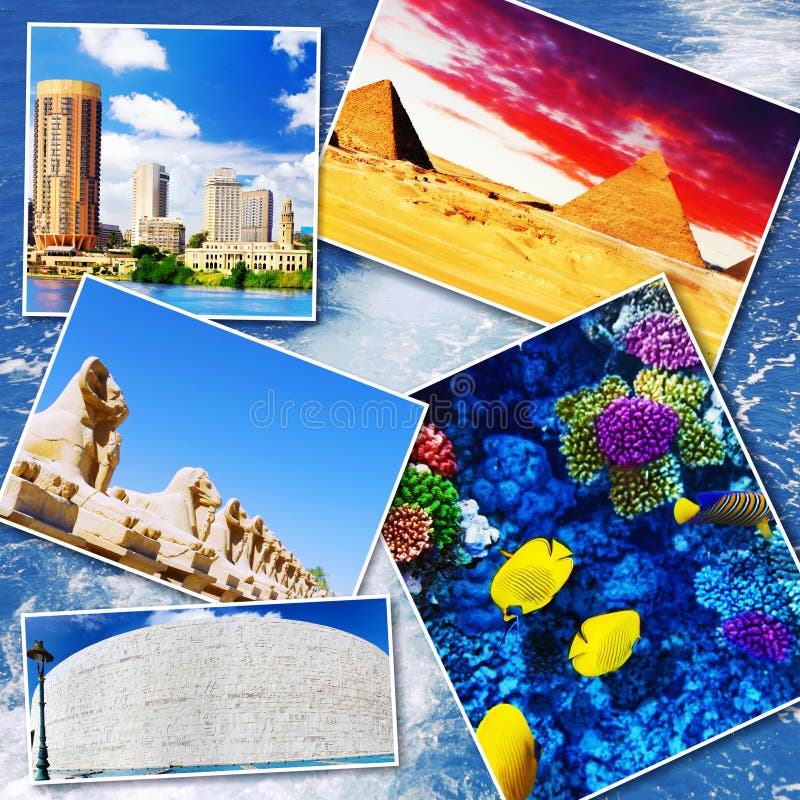 Collage of Beautiful Egypt . Stock Image - Image of city, egypt: 43104061