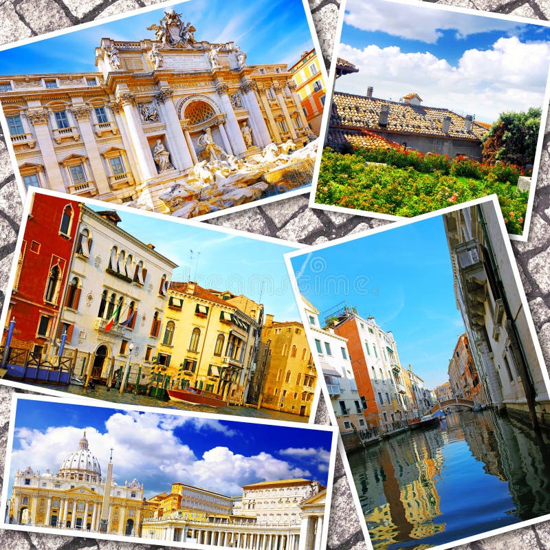 Collage of Beautiful Italy. Stock Photo - Image of miracles, blue: 43276836