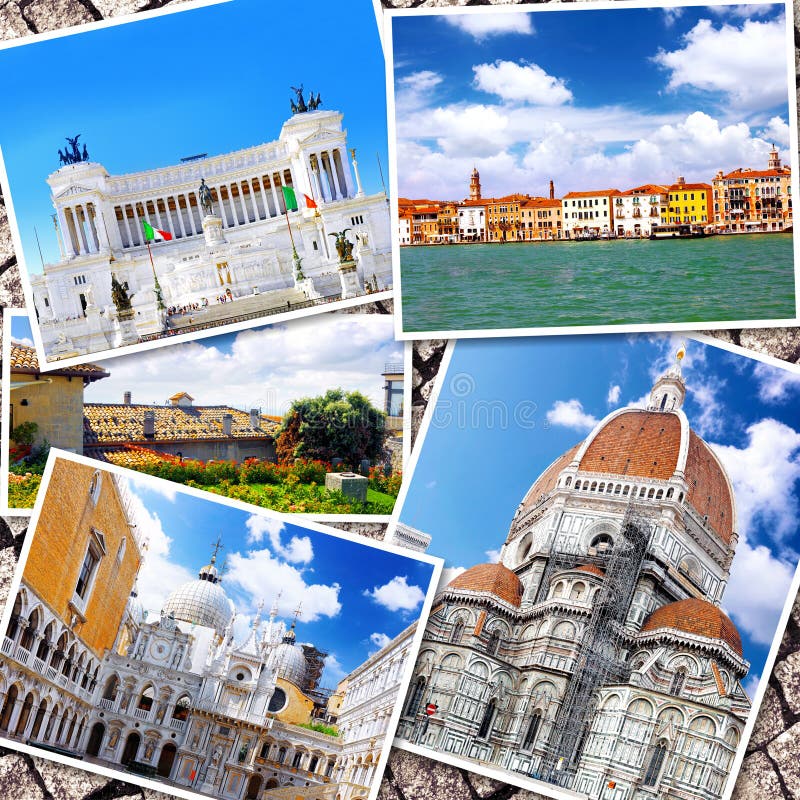 Collage Of Beautiful Italy. Stock Image - Image of city, duomo: 43277135