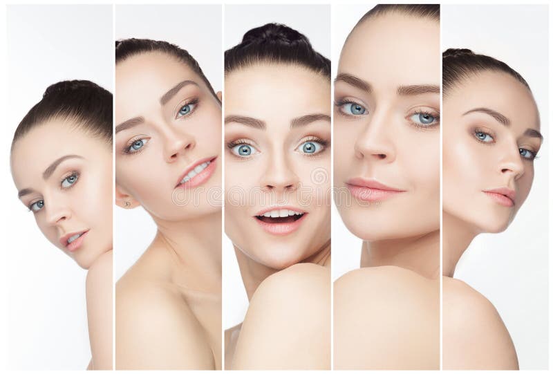 The Collage of a Beautiful Woman with Perfect Clean Skin Stock Image ... The Collage of a Beautiful Woman with Perfect Clean Skin Stock Image ...