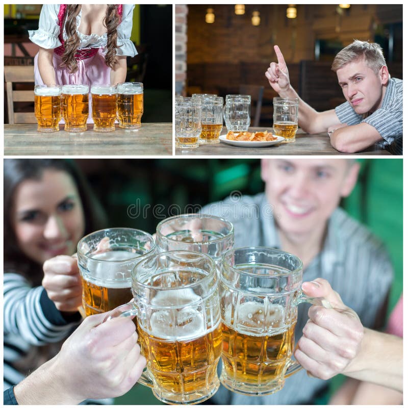 Collage beer pub stock image. Image of tradition, beautiful - 36092421