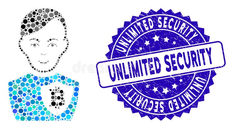 Collage Bitcoin Police Officer Icon with Grunge Unlimited Security Seal ... Collage Bitcoin Police Officer Icon with Grunge Unlimited Security Seal ...