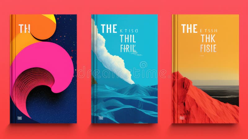 Collage 3 book covers stock illustration. Illustration of layered ...