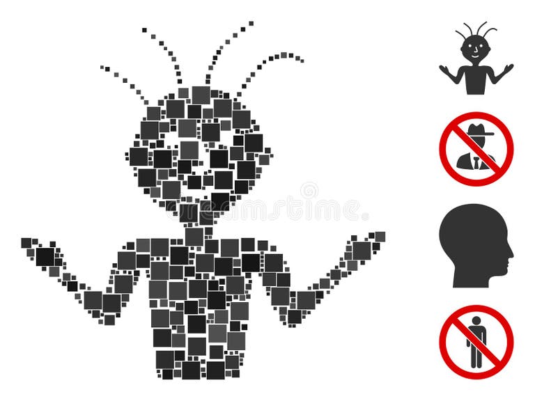 Square Boy Icon Vector Collage Stock Vector - Illustration of ...