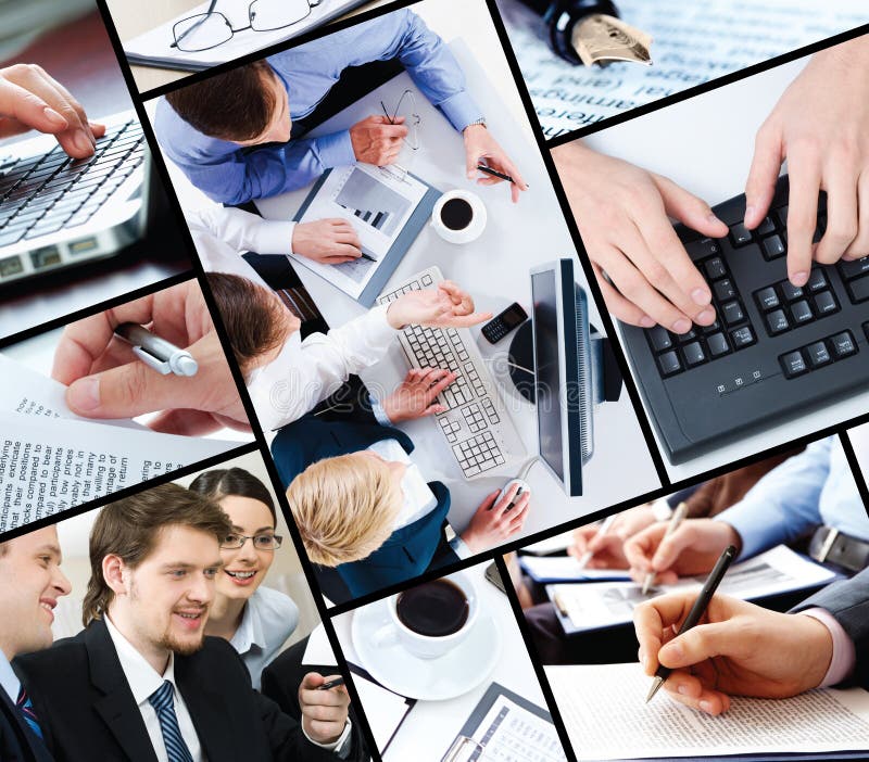 Business collage stock photo. Image of handshake, collar - 18342050