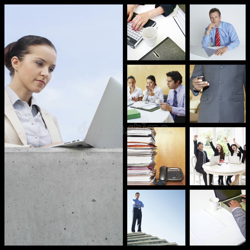 Collage of business people stock image. Image of 2024 - 45826293