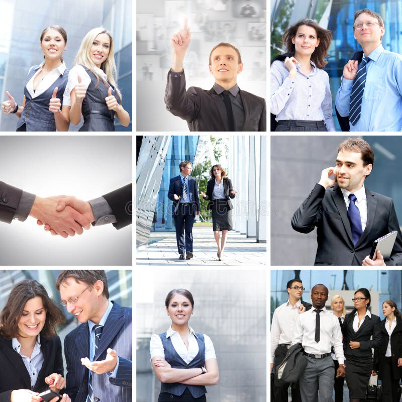 A Collage of Business People in Formal Clothes Stock Image - Image of ...