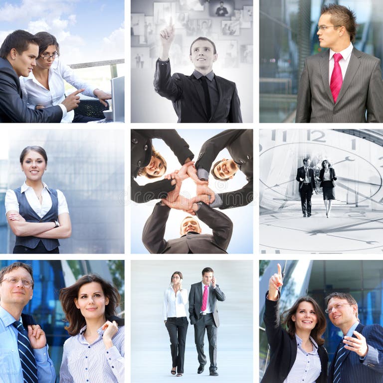 A Collage of Business People in Formal Clothes Stock Photo - Image of ...