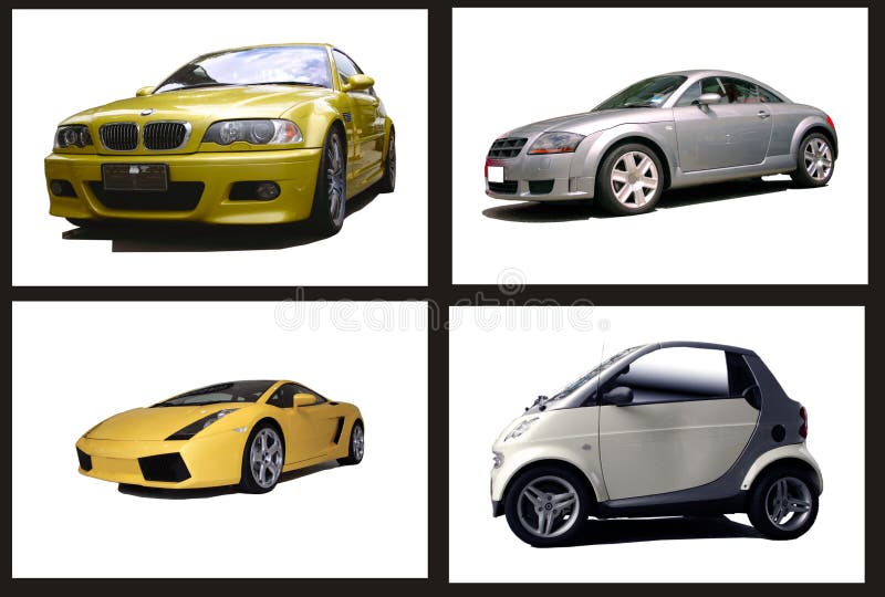 Collage of cars stock image. Image of transport, racing - 4786299