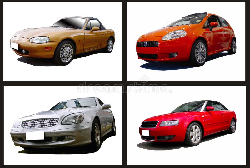 Collage of cars stock image. Image of transport, racing - 4786299