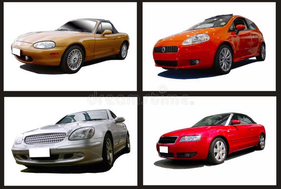 Collage of cars stock image. Image of transport, racing - 4786299