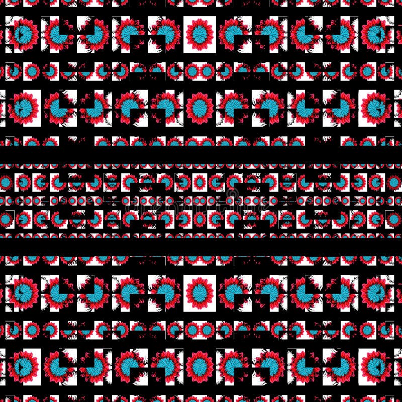 Stylized Flower Motif Stock Illustrations – 19,458 Stylized Flower ...