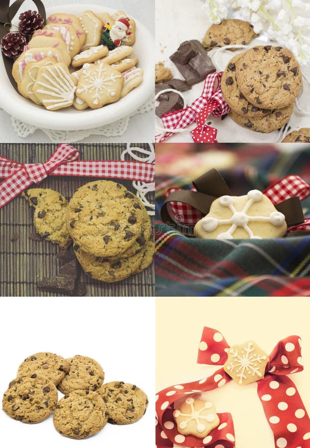 Collage of Christmas Cookies Stock Image - Image of ornaments, edible ...