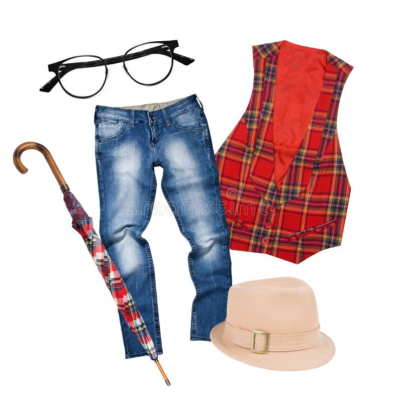 Collage of Clothing and Accessories Stock Image - Image of girl ...