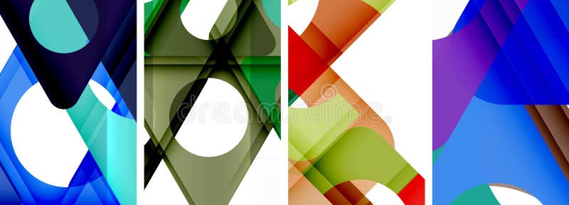 A Collage of Colorful Geometric Shapes with the Letter K in the Middle ...