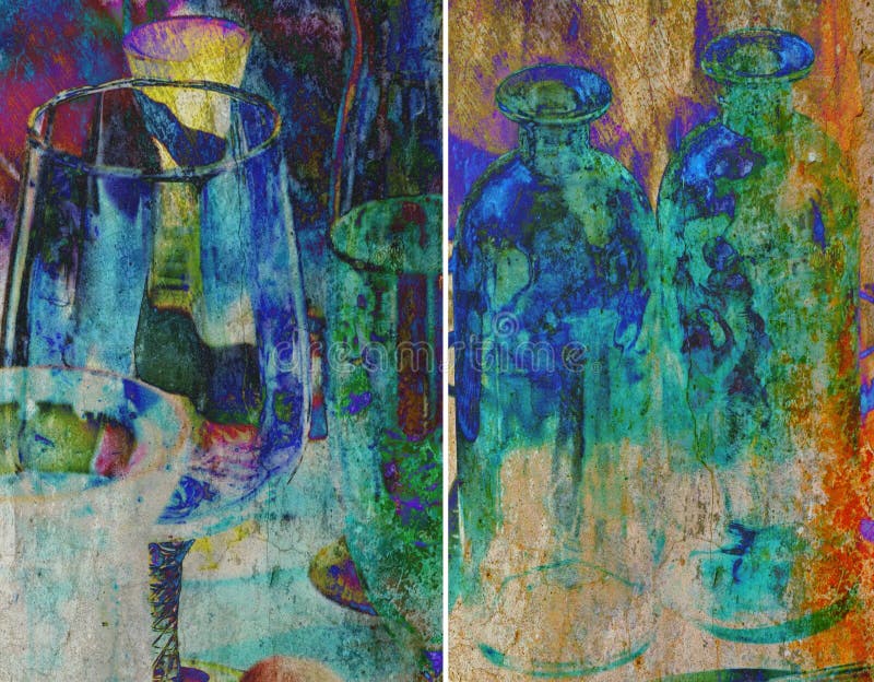 Collage stock image. Image of paint, abstract, impressionist - 42437647