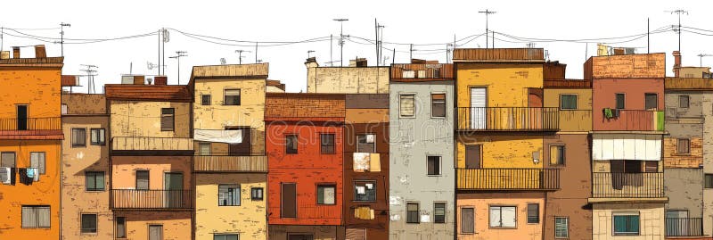 Collage of Colorful Urban Architecture Showing Diverse Building Styles ...