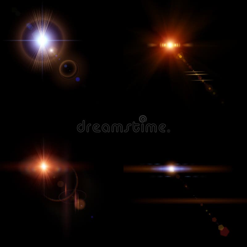 Collage Con Las Estrellas Brillantes Foto de archivo - Imagen de ...