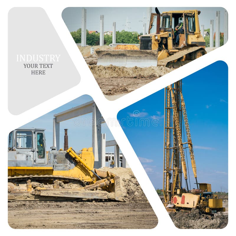 Collage of Construction Ambian Stock Image - Image of hand, caucasian ...