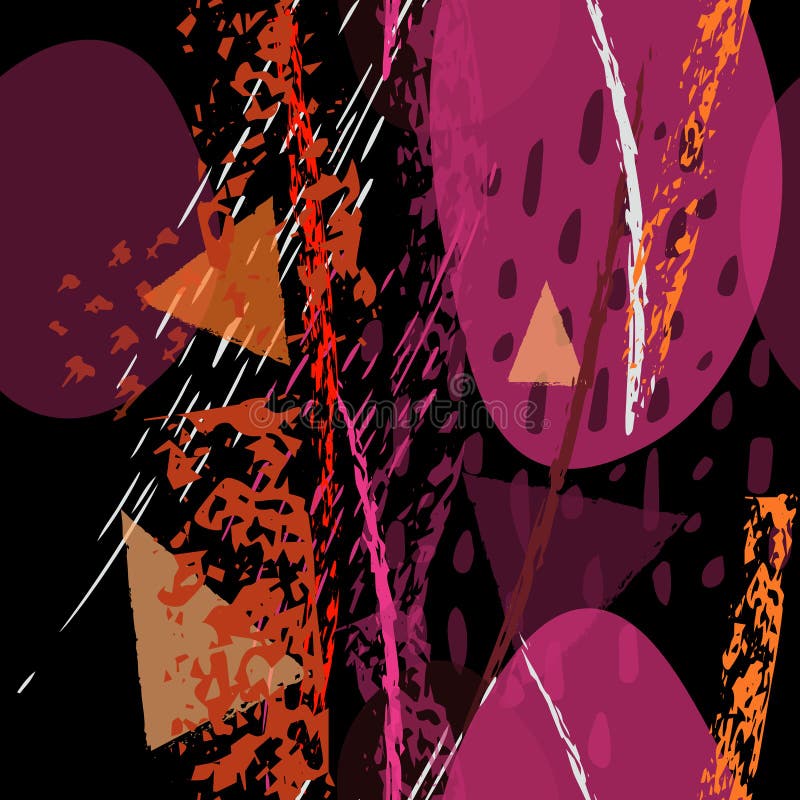 Collage Contemporary Textures. Artistic Modern Stock Vector ...