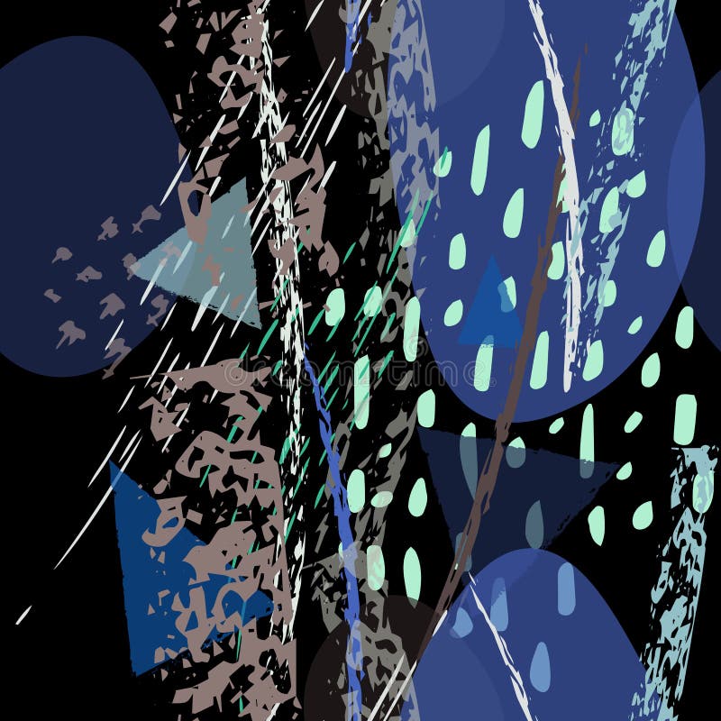 Collage Contemporary Textures. Artistic Modern Stock Vector ...