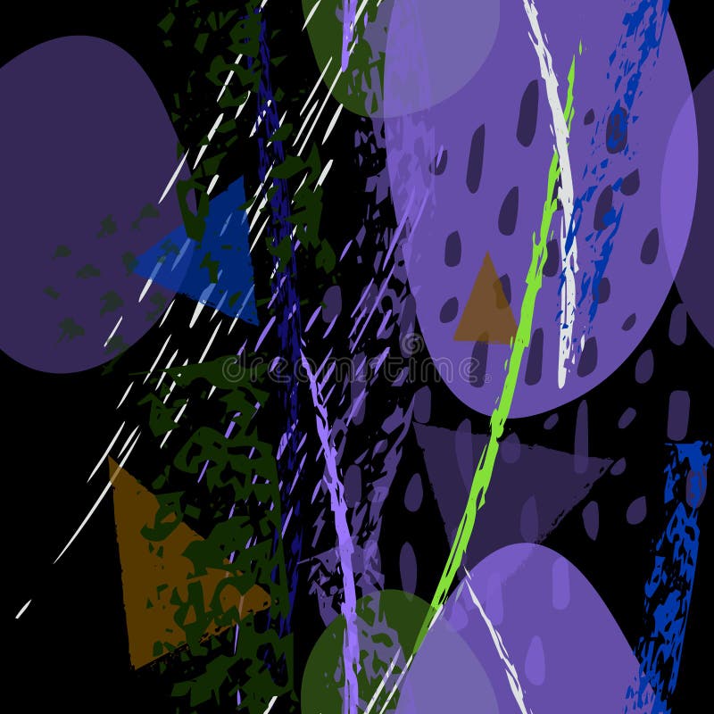 Collage Contemporary Textures. Artistic Modern Stock Vector ...