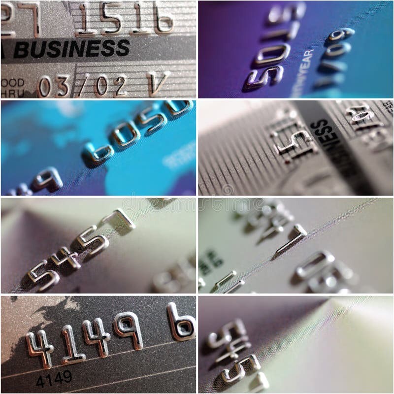 Collage of credit card. stock image. Image of card, plastic - 5799959