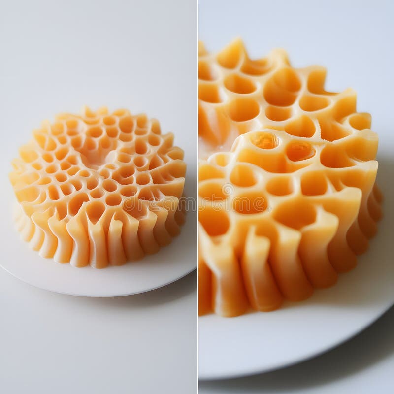 Collage 3D Printed Desserts. 3D Printing Concept. 3D Printed Desserts ...