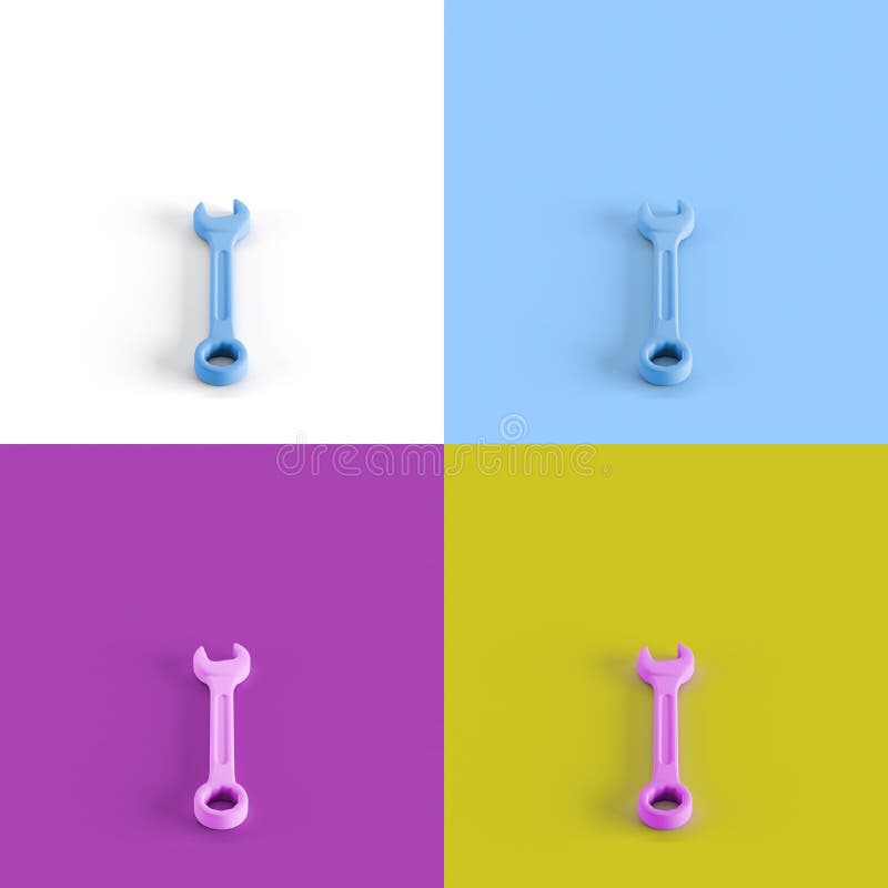 Minimalistic Wrenches Stock Illustrations – 6 Minimalistic Wrenches ...