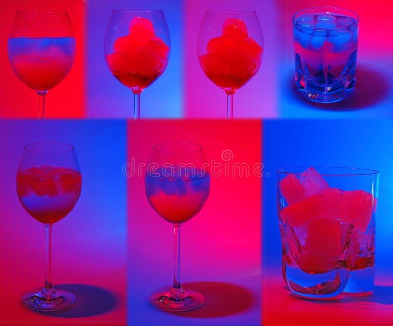 Collage De Bebidas Coloridas Foto de archivo - Imagen de mezcla, coctel ...