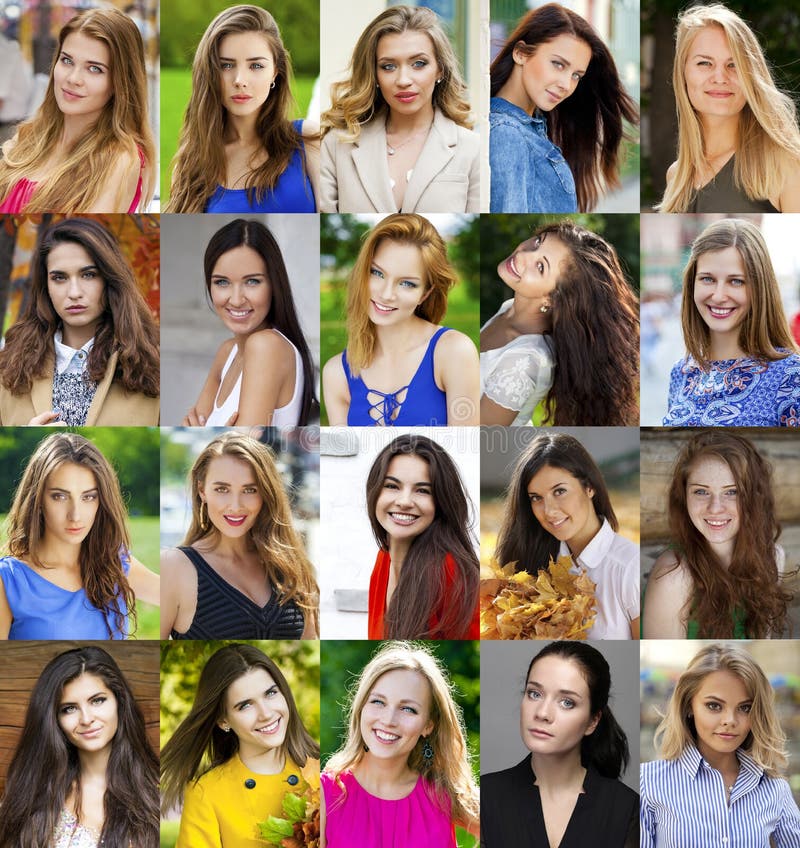 Collage De Belles Jeunes Femmes Entre Le Voix Pour Dix-huit Et Trente ... Collage De Belles Jeunes Femmes Entre Le Voix Pour Dix-huit Et Trente ...