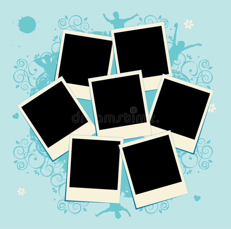 Collage de fotos. Modelo. ilustración del vector. Ilustración de foto ...