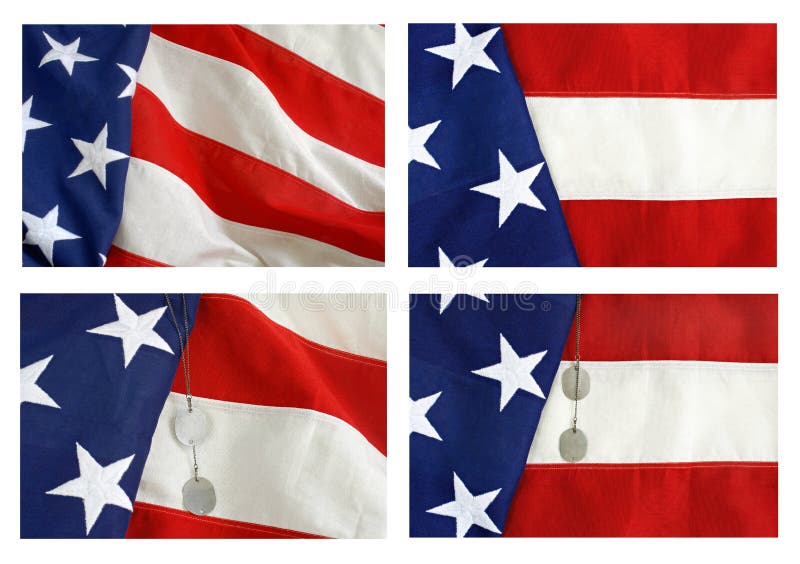 Collage De La Bandera Americana Imagen de archivo - Imagen de color ...