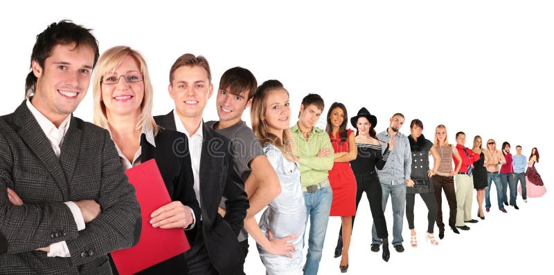 Collage De La Fila De La Gente Foto de archivo - Imagen de retrato ...