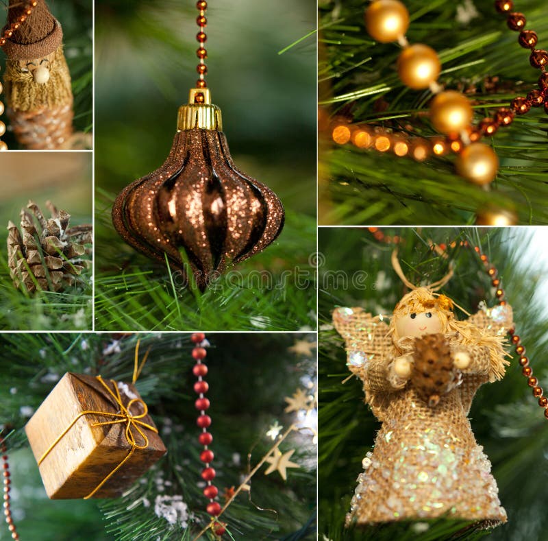 Collage de la Navidad imagen de archivo. Imagen de nuevo - 17354535
