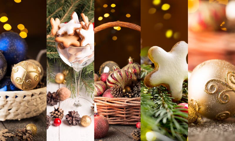 Collage de la Navidad foto de archivo. Imagen de estudio - 58903334