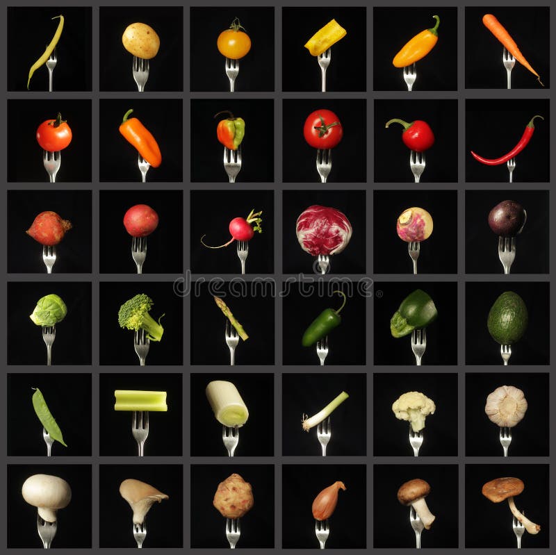 Collage de las verduras imagen de archivo. Imagen de chalote - 51232427