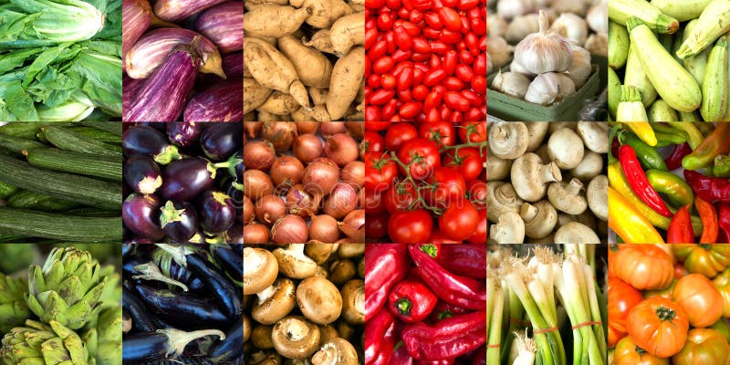 Collage de las verduras imagen de archivo. Imagen de chalote - 51232427
