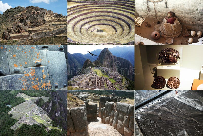 Collage de los incas foto de archivo. Imagen de andino - 53247570