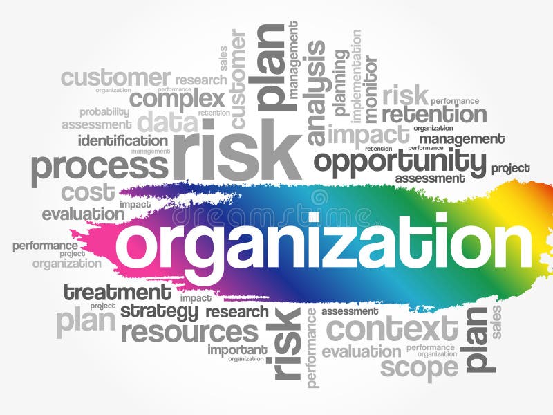 Nuage De Mots D'organisation Illustration Stock - Illustration du ...